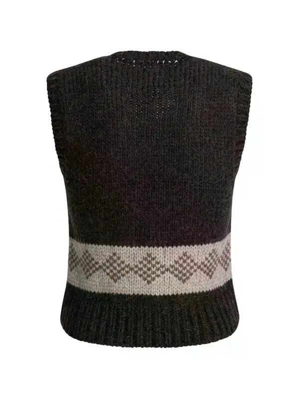 Filson Patterned-intarsia Zip-up Vest