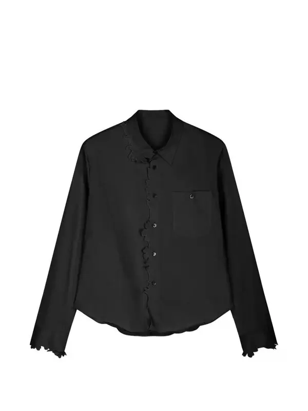 JNBY Scalloped-edge Shirt - Black