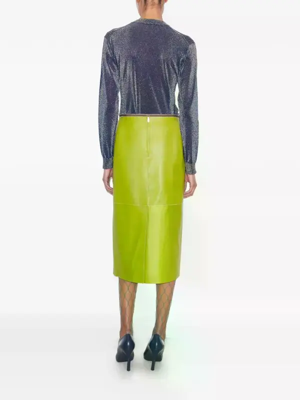 Tory Burch Metallic V-neck Sweater