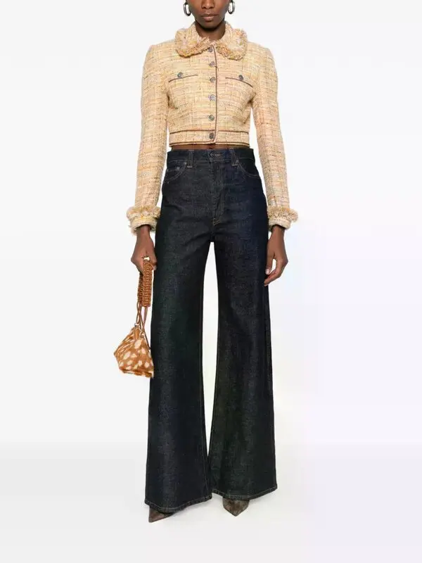 Etro Fringe-trim Tweed Jacket - Neutrals