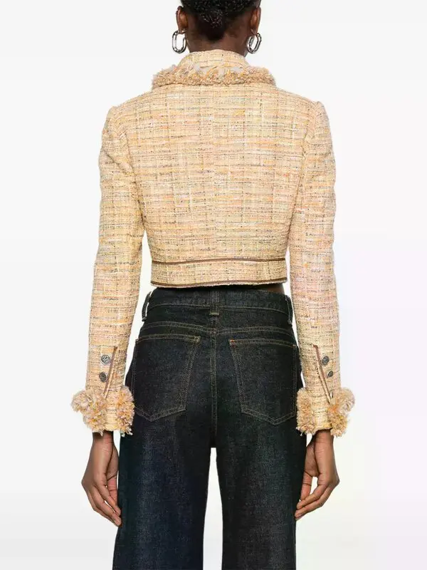 Etro Fringe-trim Tweed Jacket - Neutrals