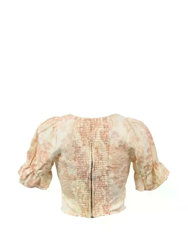 REFORMATION Delevan Puff-sleeved Top
