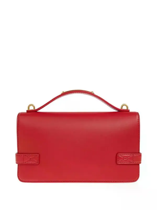 Balmain B-buzz 24 Logo-plaque Crossbody Bag - Red