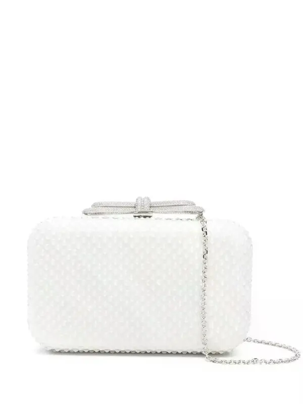 Mach & Mach Double Bow Embellished Clutch