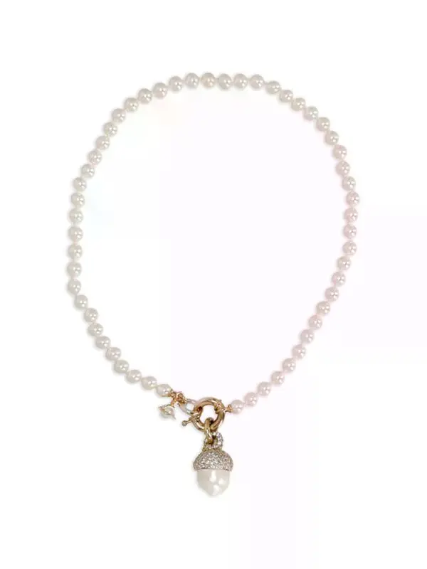 VIVIENNE WESTWOOD Charm Beaded Necklace - White