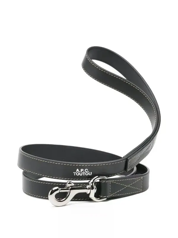 A.p.c. Toutou Stitched Dog Leash - Black
