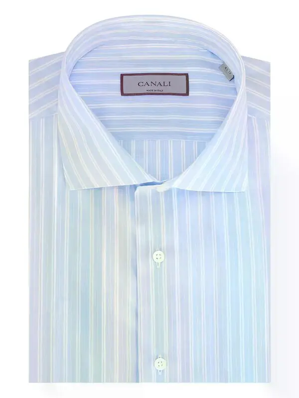 Canali Striped Button Shirt