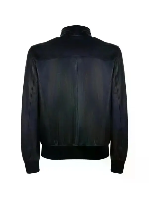 VOLFAGLI FIRENZE Zip-up Lambskin Bomber Jacket