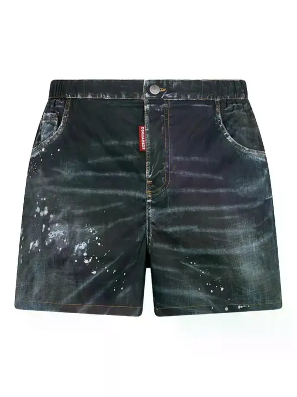 Dsquared2 Logo-detail Swim Shorts - Black