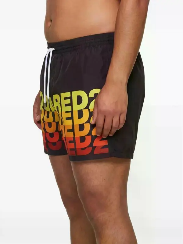 Dsquared2 Logo-print Swim Short - Black