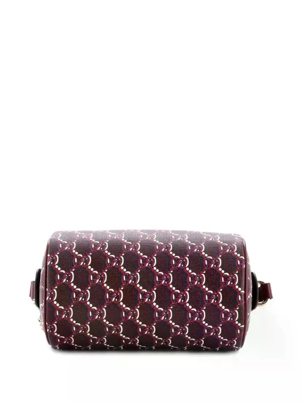 Gucci Cylindrical Gg Shadow Coated Canvas Mini Shoulder Bag - Red