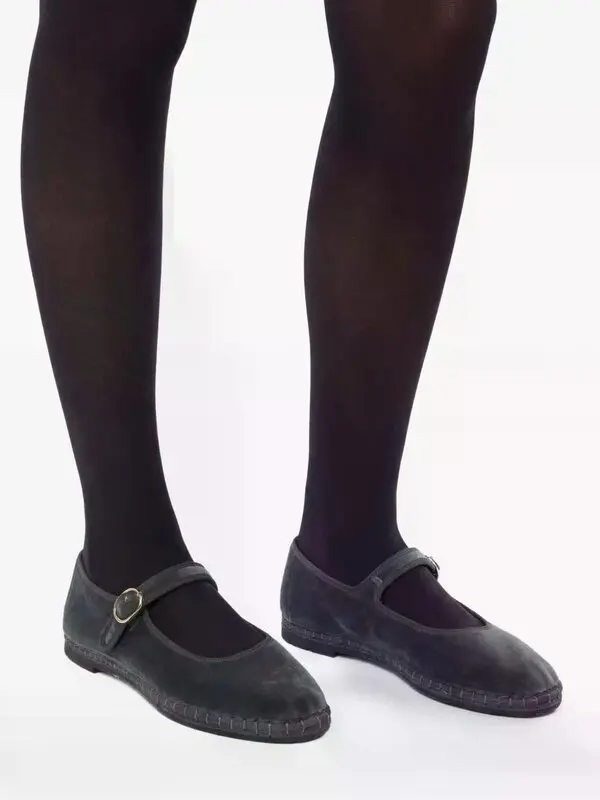 FLABELUS Javert Buckle-fastening Ballet Flats - Grey