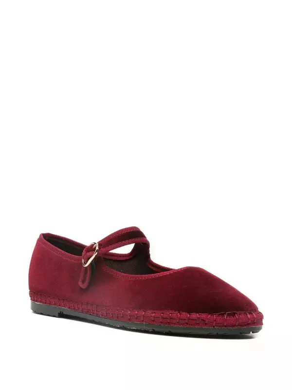 FLABELUS Lucrecia One-strap Ballet Flats - Red