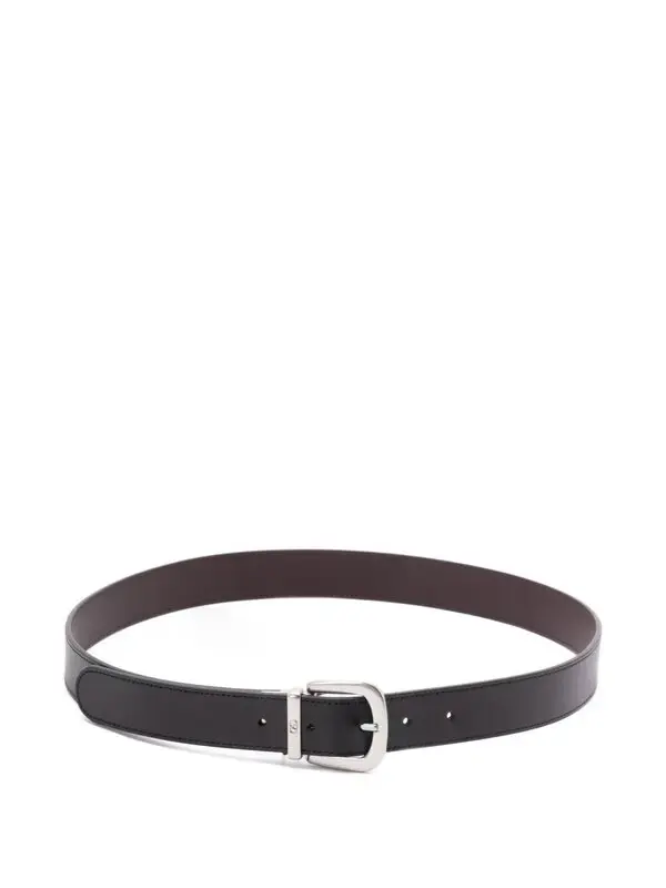 Valentino Garavani Reversible Leather Belt - Black