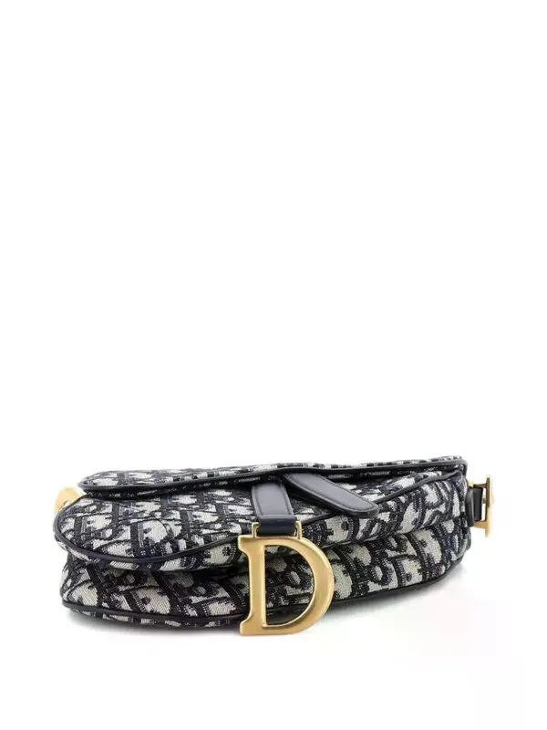 Dior Saddle Handbag Oblique Canvas Mini Shoulder Bag