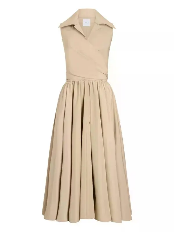 PATOU Draped Midi Dress - Neutrals