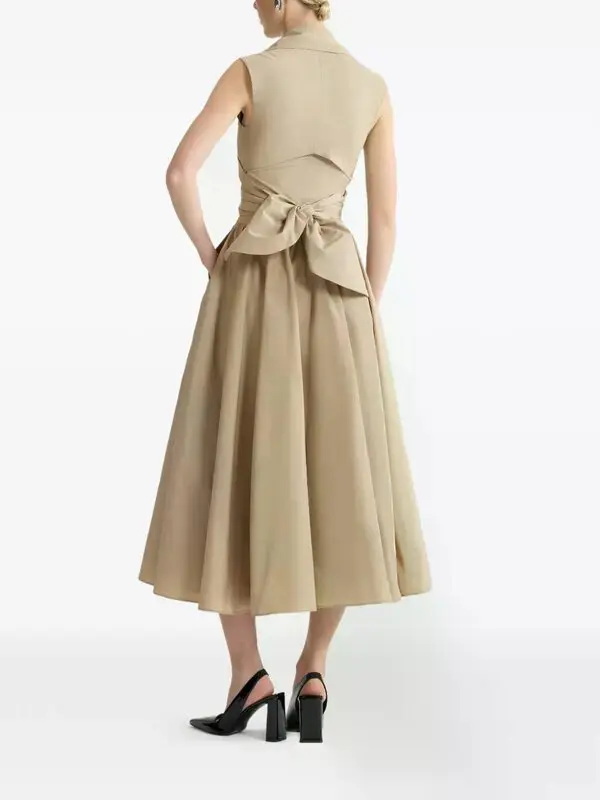 PATOU Draped Midi Dress - Neutrals