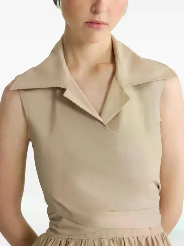 PATOU Draped Midi Dress - Neutrals