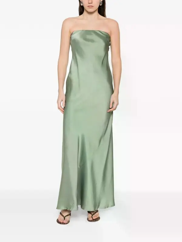 FORTE_FORTE Strapless Maxi Dress - Green