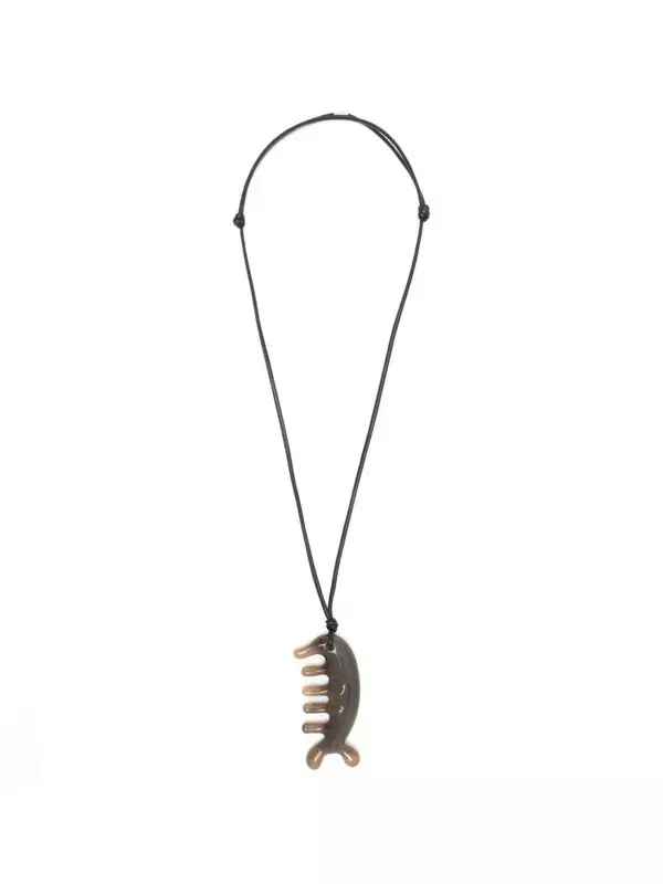 LEMAIRE Beluga Gua Sha Pendant Necklace - Grey