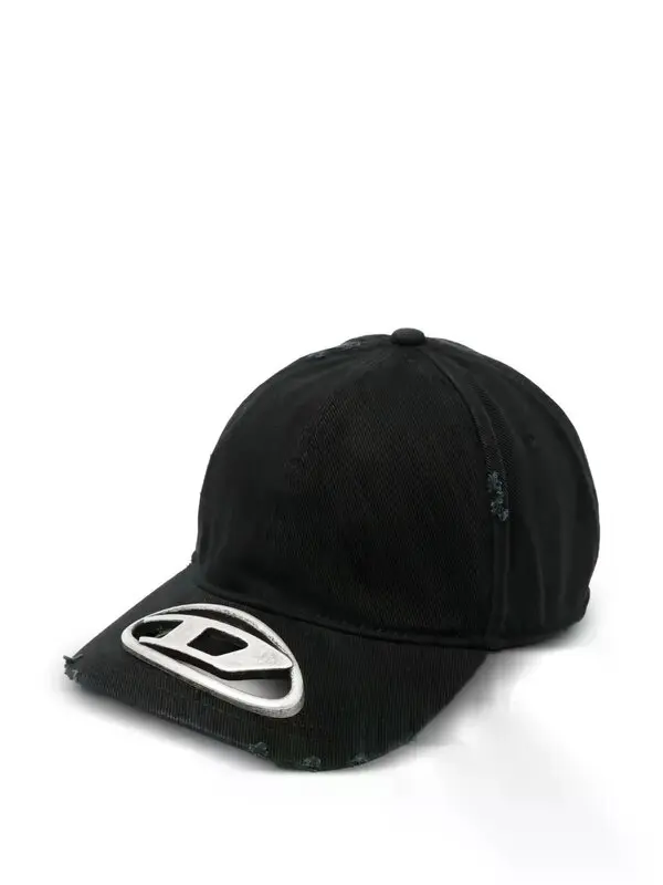 DIESEL® Baseball Hat With Logo Plaque - Black