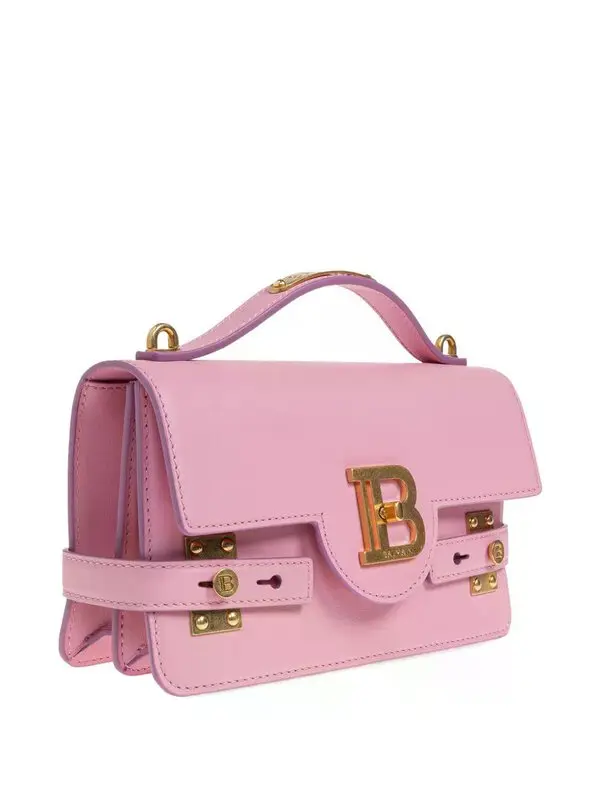 Balmain B-buzz Cross Body Bag With Logo Hardware - Pink