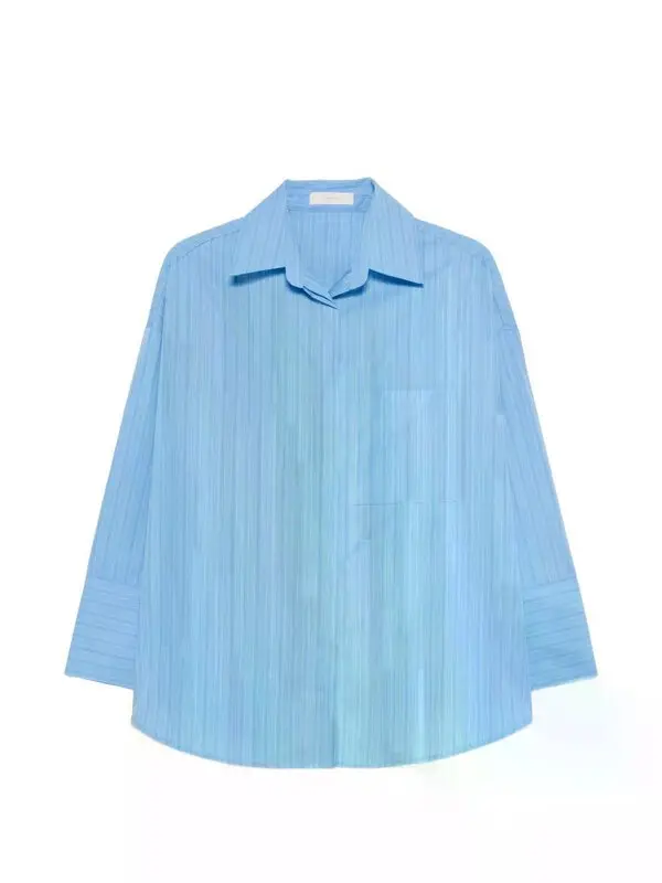 Faithfull The Brand Clemente Chest-pocket Striped Shirt - Blue