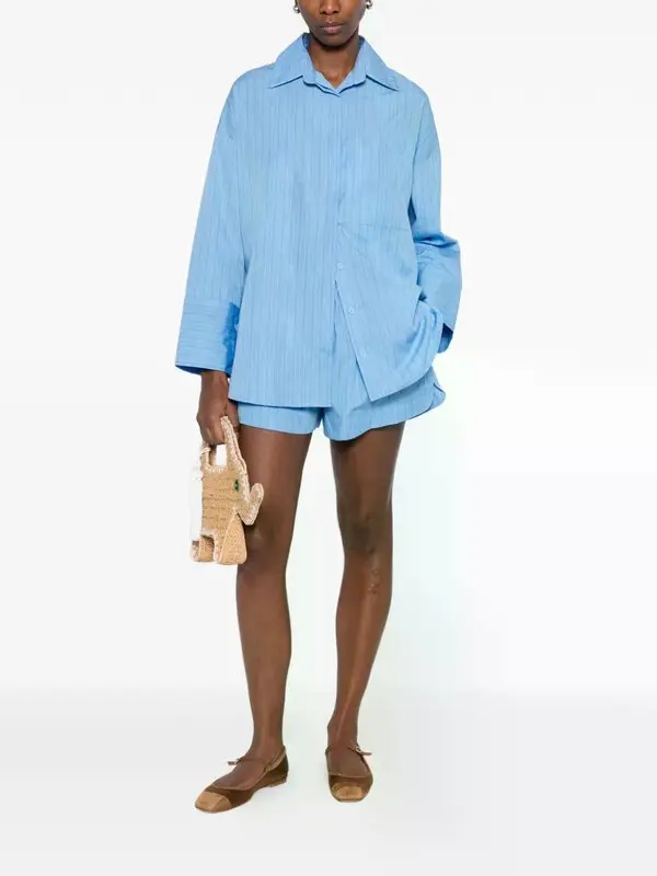 Faithfull The Brand Clemente Chest-pocket Striped Shirt - Blue
