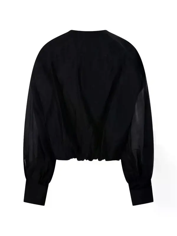 THELATEST Blouson-sleeve Top - Black