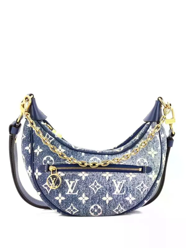 LOUIS VUITTON Loop Handbag Monogram Jacquard Denim - Blue