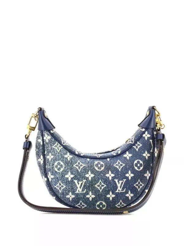 LOUIS VUITTON Loop Handbag Monogram Jacquard Denim - Blue