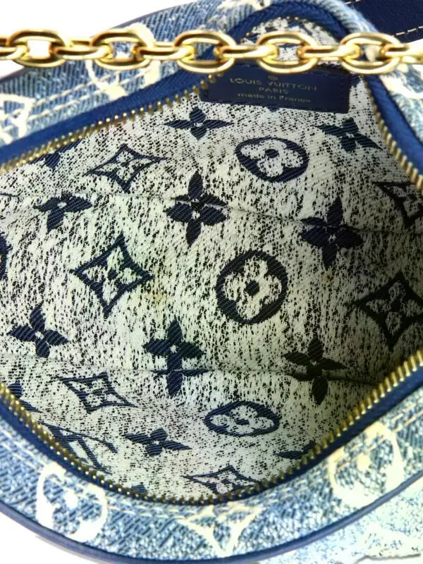 LOUIS VUITTON Loop Handbag Monogram Jacquard Denim - Blue