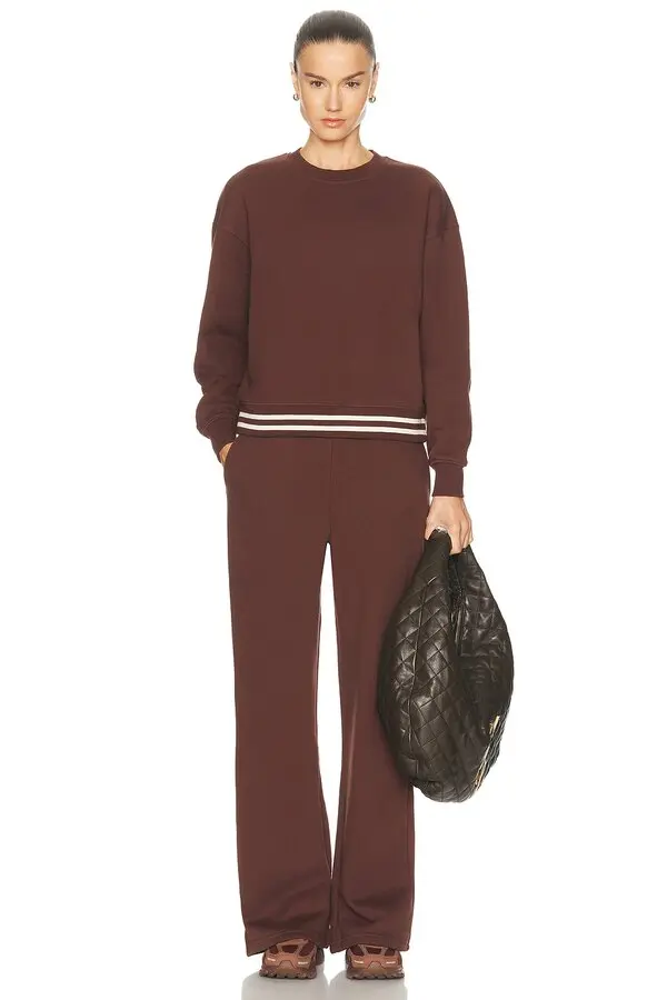 The Upside Toluca Lisel Crewneck Sweater - Cocoa