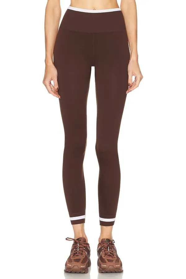 The Upside Form Seamless 25 Midi Legging In Brown - Cocoa