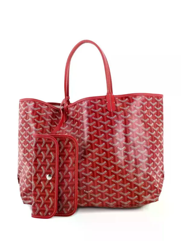 Goyard Saint Louis Coated Canvas Pm Tote Bag - Red