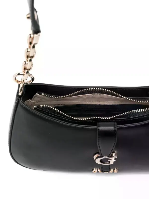 Guess Carrie Chain-strap Shoulder Bag - Black