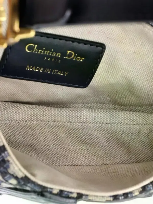 Dior Saddle Handbag Oblique Canvas Mini - Blue