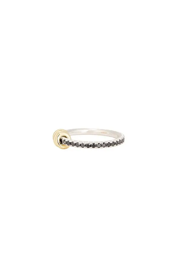 SPINELLI KILCOLLIN Sirius Eclipse Ring - 18k Yellow Gold, Sterling Silver, White Diamond, & Black Diamond