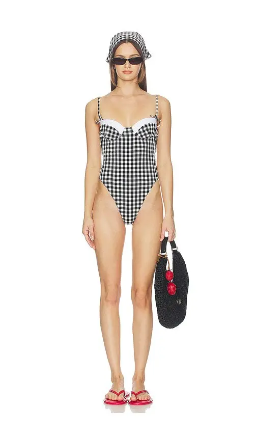 Tularosa Eppie One Piece - Black & White Gingham