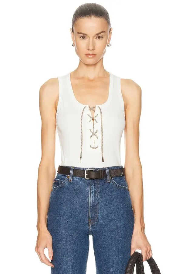 Burberry Cleo Tank Top - Chalk