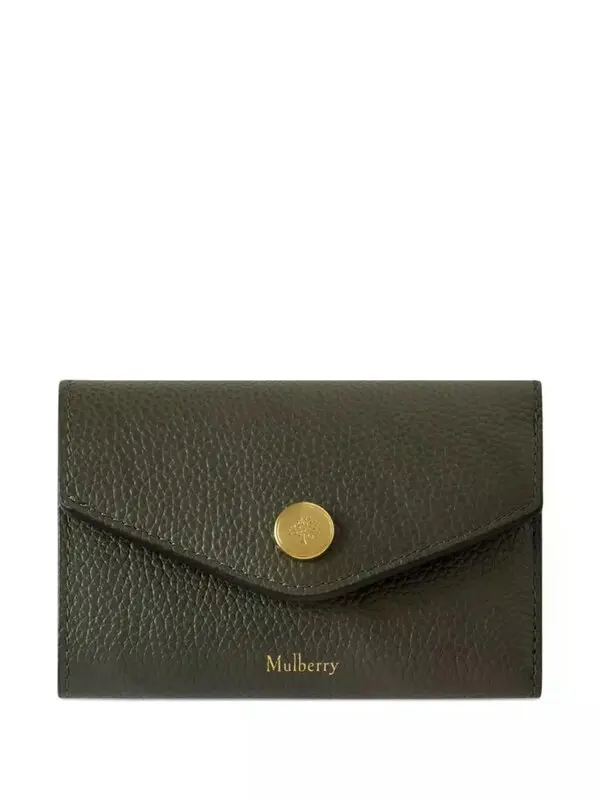Mulberry Juniper Button Zip Wallet - Green