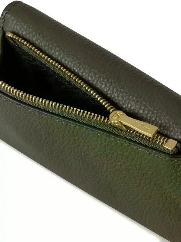 Mulberry Juniper Button Zip Wallet - Green