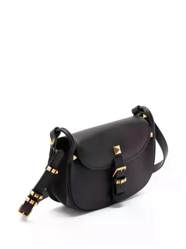 Valentino Garavani Rockstud Buckle Leather Satchel