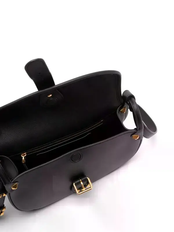 Valentino Garavani Rockstud Buckle Leather Satchel