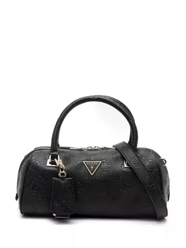 Guess Cresidia Ii Embossed Top-handle Tote Bag - Black