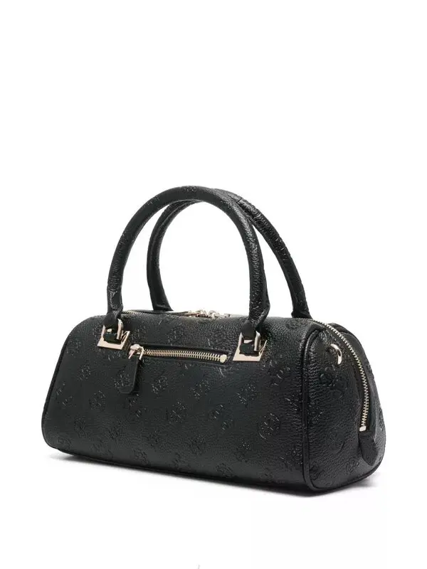 Guess Cresidia Ii Embossed Top-handle Tote Bag - Black