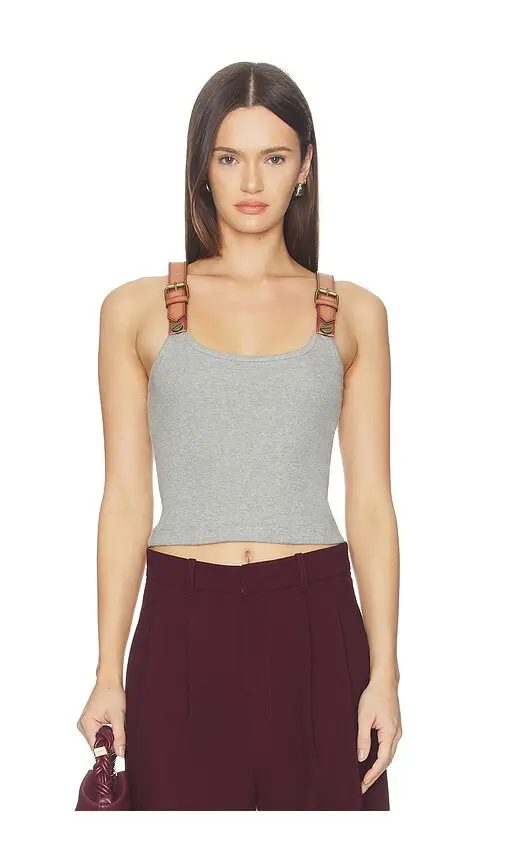 Monse Leather Strap Tank Top