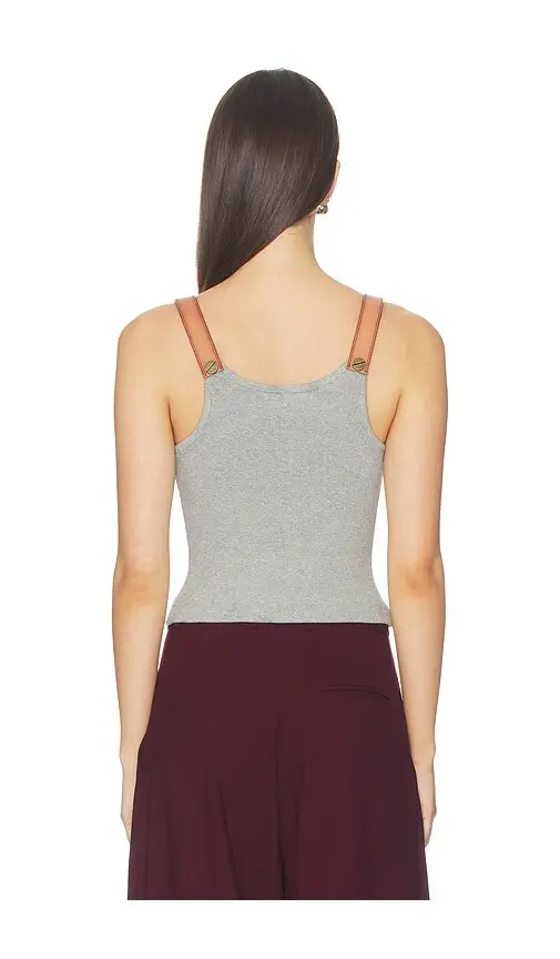 Monse Leather Strap Tank Top