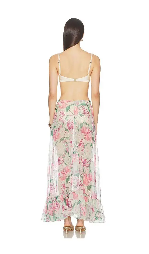 PatBO Honey Flower Embroidered Beach Dress