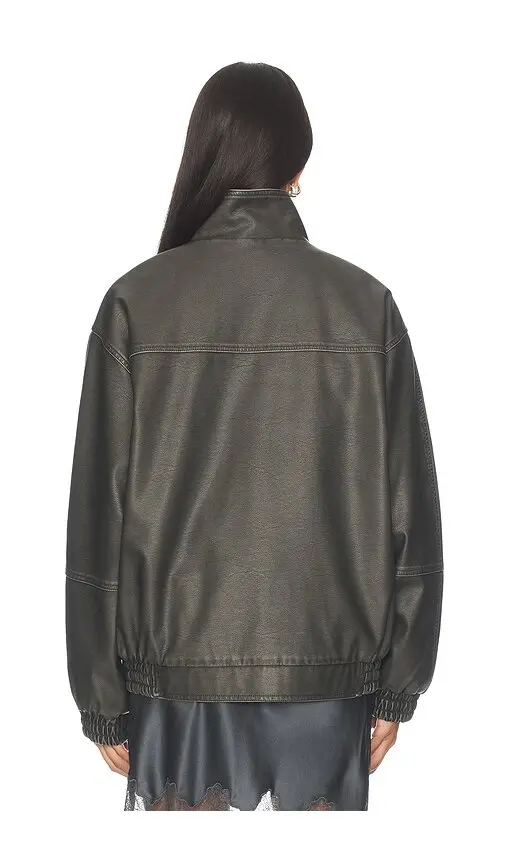 Superdown Jaide Faux Leather Bomber